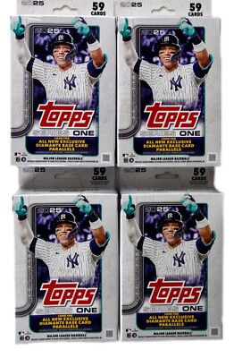 4x 2025 Topps Series 1 MLB Baseball Trading Cards Hanger Boxes ...