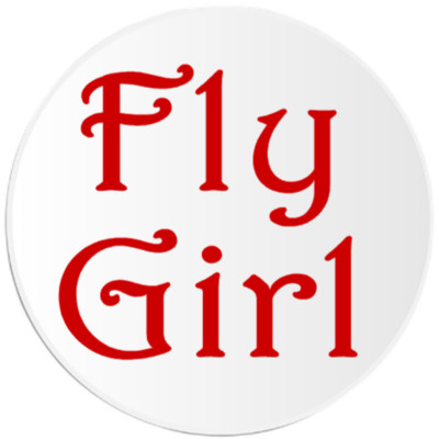 Fly Girl - Circle Sticker Decal 3 Inch | eBay