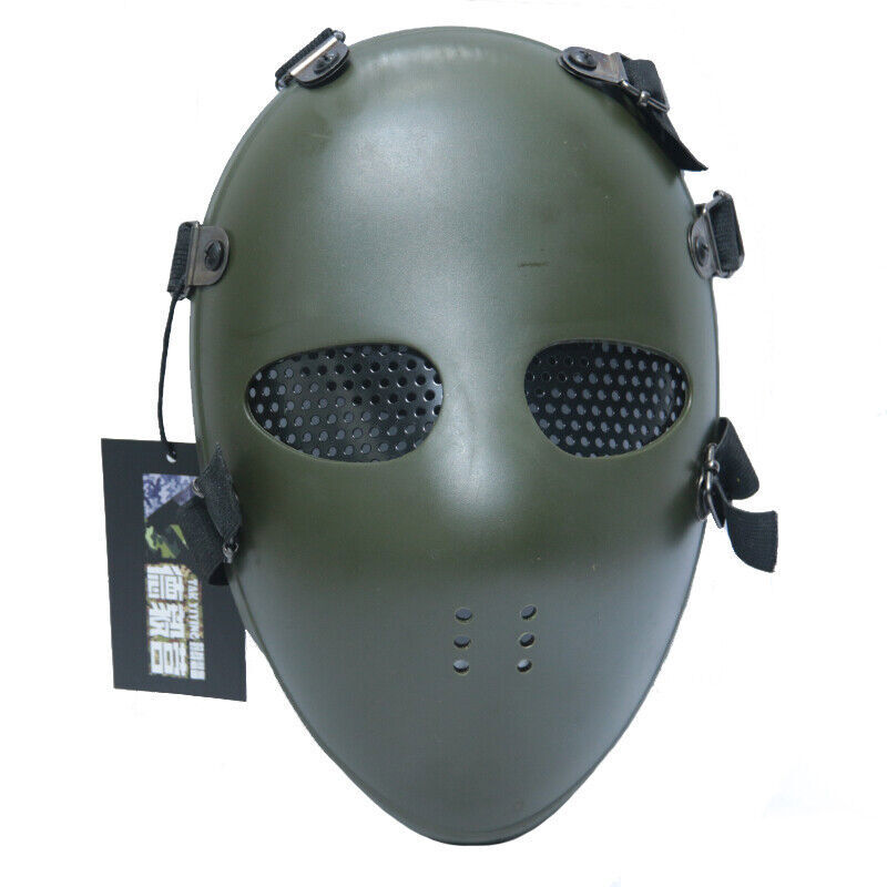 Tactical Airsoft Paintball Full Face Mask Outdoor Protective Mask ...