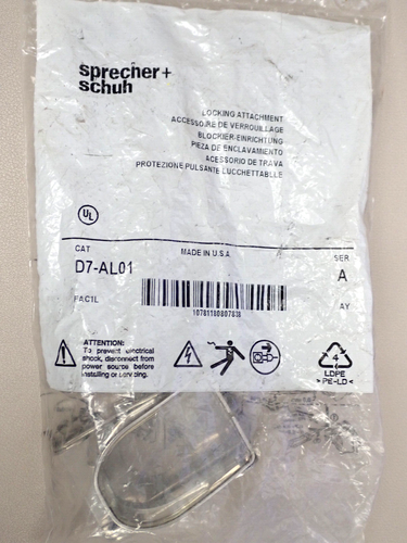 Sprecher & Schuh - D7-AL01 - Locking Cover D7-AL01 / D7AL01 | eBay