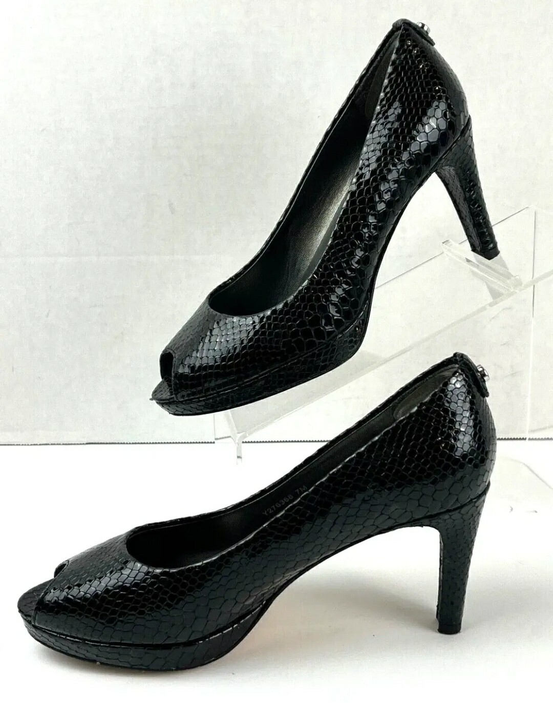 STUART WEITZMAN LOGO PLAINFIELD BLACK CRYSTAL SNAKESK… - Gem