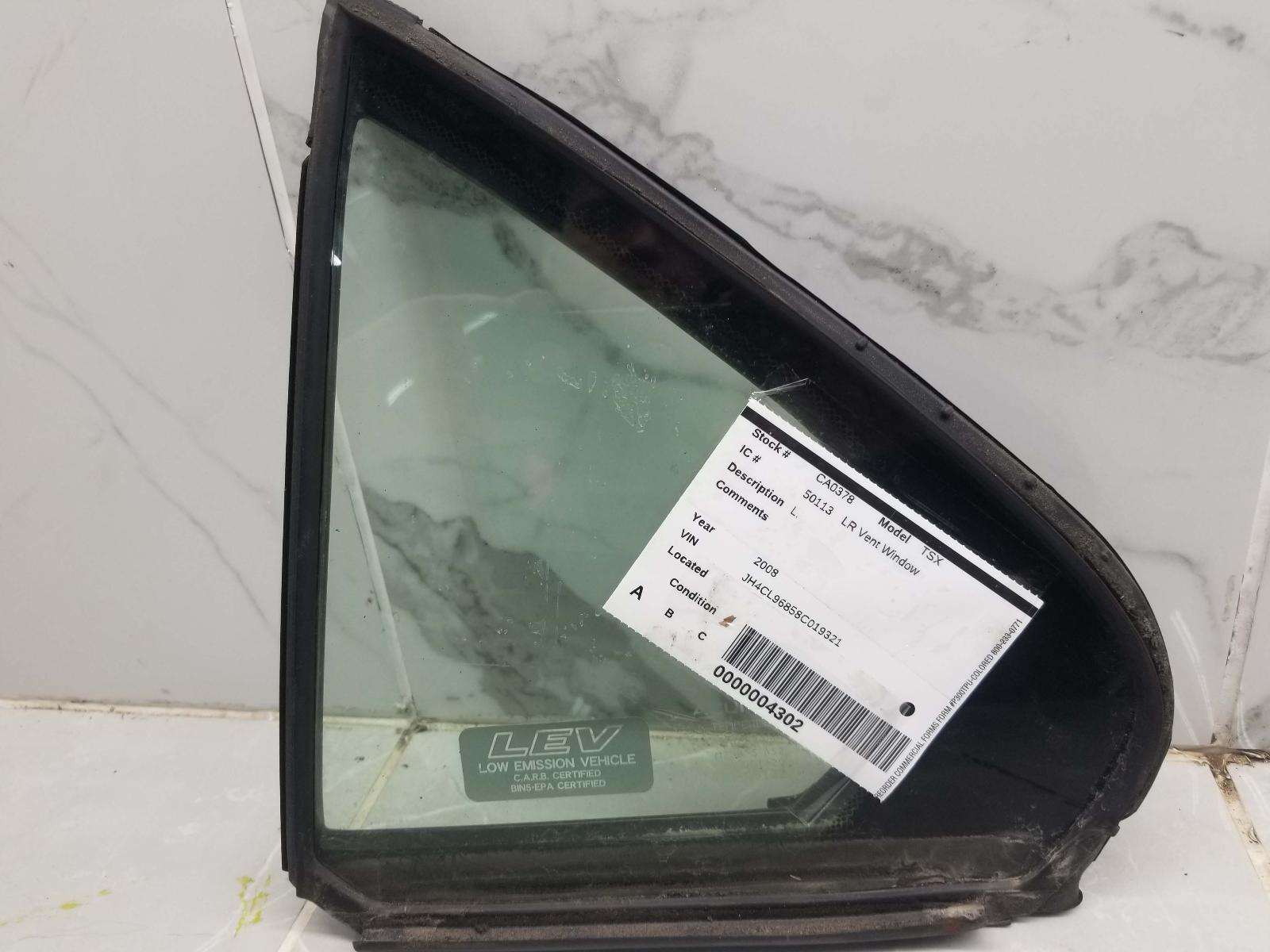 06 07 08 TSX REAR LEFT VENT WINDOW GLASS #004302 | eBay