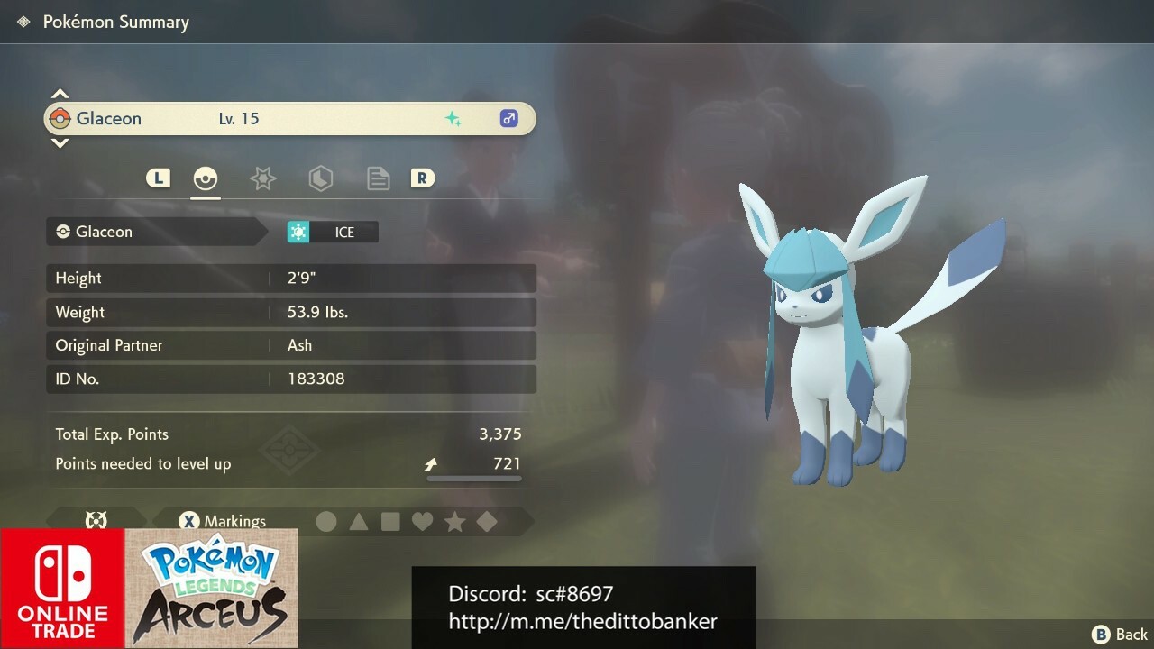 Pokemon Glaceon Shiny