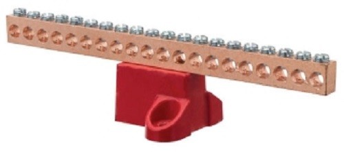 COPPER ISOLATED GROUND BAR, 2-14 AWG WIRE RANGE, 20 CIRCUIT (2EA) | eBay