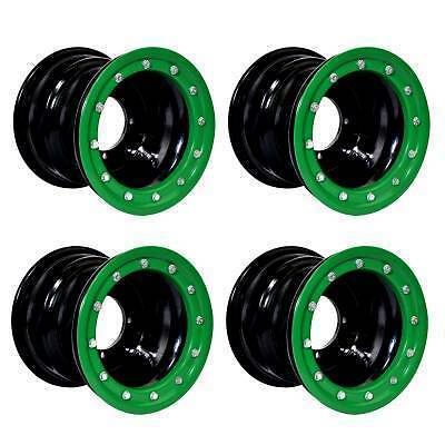 ATV QUAD WHEELS GREEN BEADLOCK 4x115 9x8 4x156 10x5 GOLDSPEED YAMAHA ...
