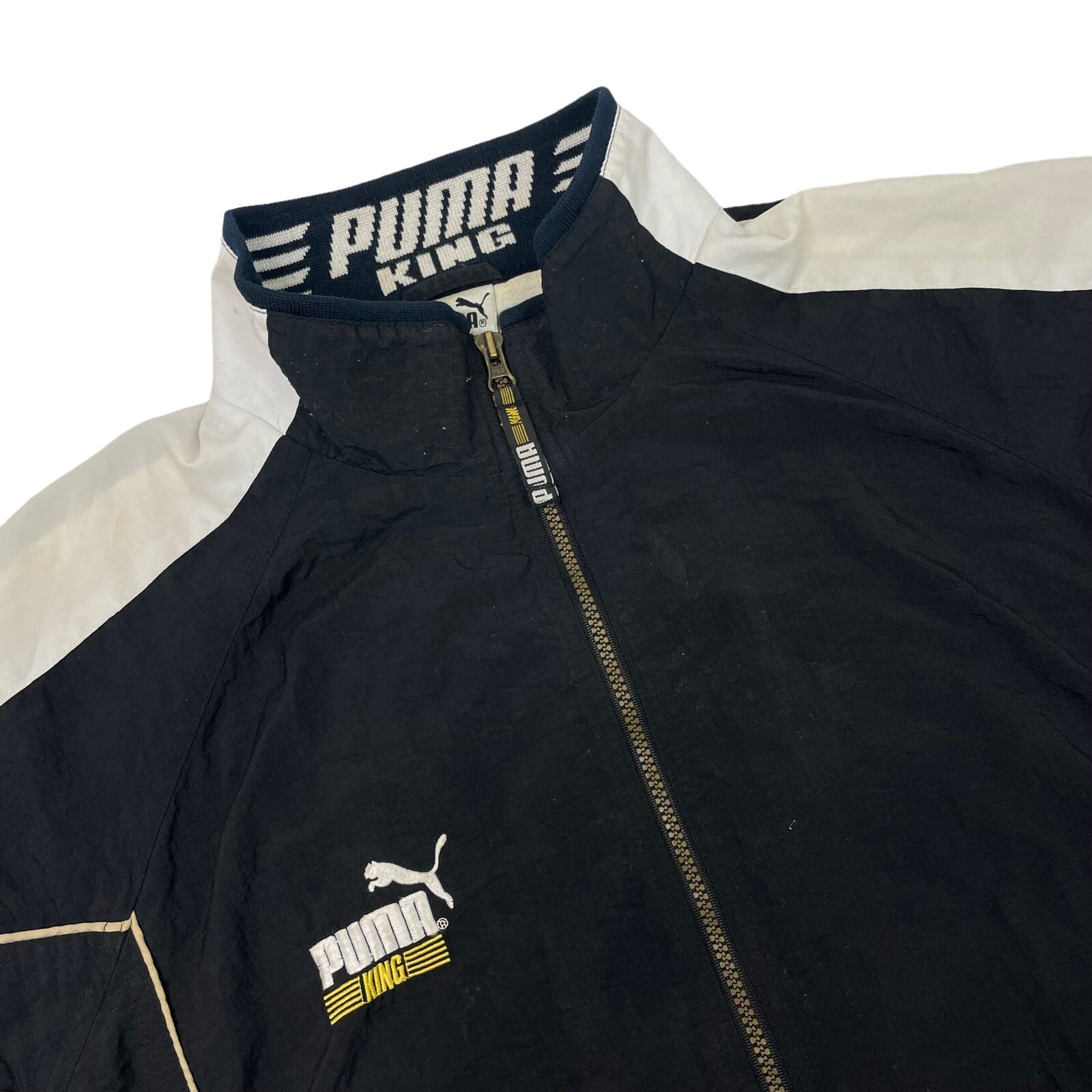 Vintage Puma King Jacket Football Soccer Mens Large B… - Gem