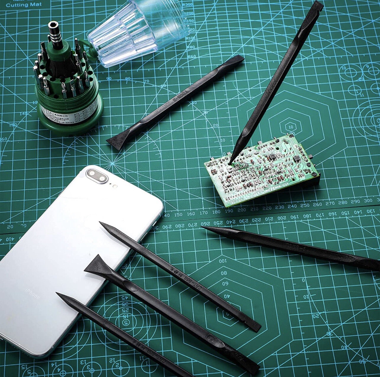 6Pcs Plastic Scraper Cleaning Tool Carbon Fiber Lottery Ticket ...