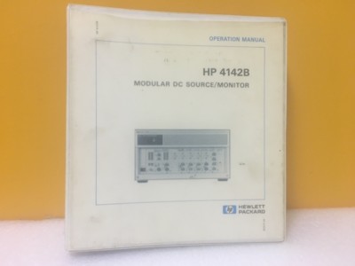 HP / Agilent 04142-90100 4142B Modular DC Source/Monitor HP-IB Command ...