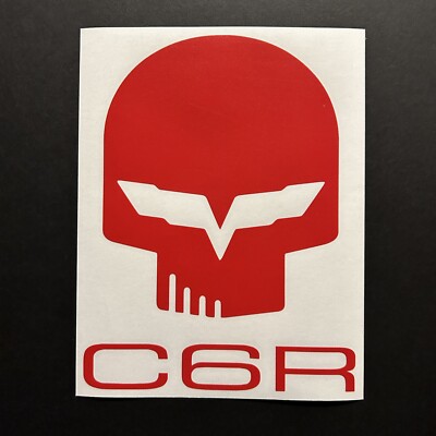 Corvette Racing Jake Skull Vinyl Decal Sticker Stingray C6 Z51 Z06 C6R ...