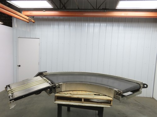 Transnorm TS1500/100 24" Belt Conveyor 90° LH Curve 275 FPM 460V Chain ...