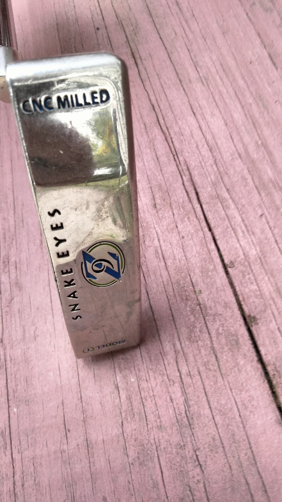 Vintage Snake Eyes Golf Model 1 PUTTER Right Handed Steel Milled Face ...