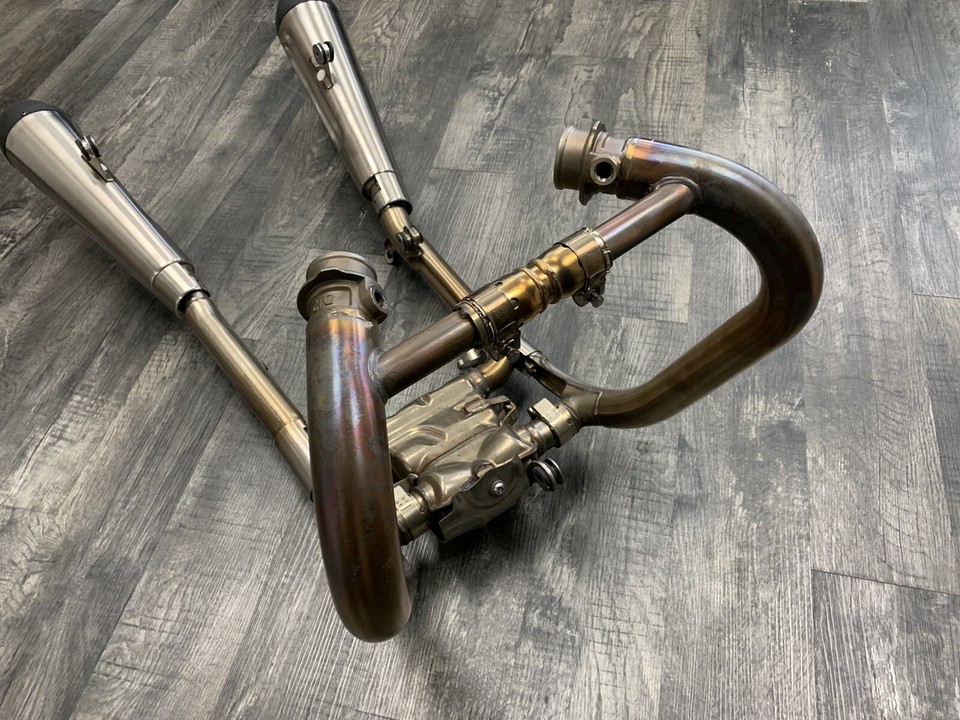 Triumph 2021 2022 Speed Twin 1200 Muffler Exhaust Mid Head Pipes System ...
