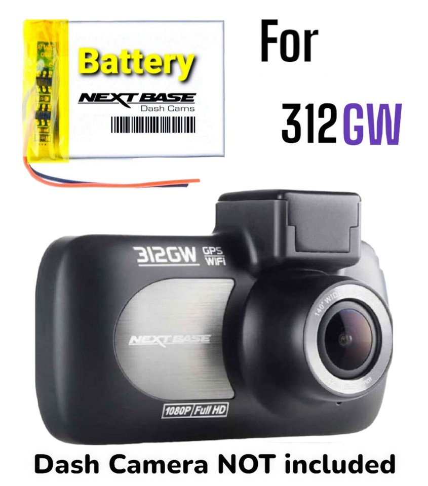 Nextbase 312GW/512G Dash Camera Replacement Battery High Capacity ...