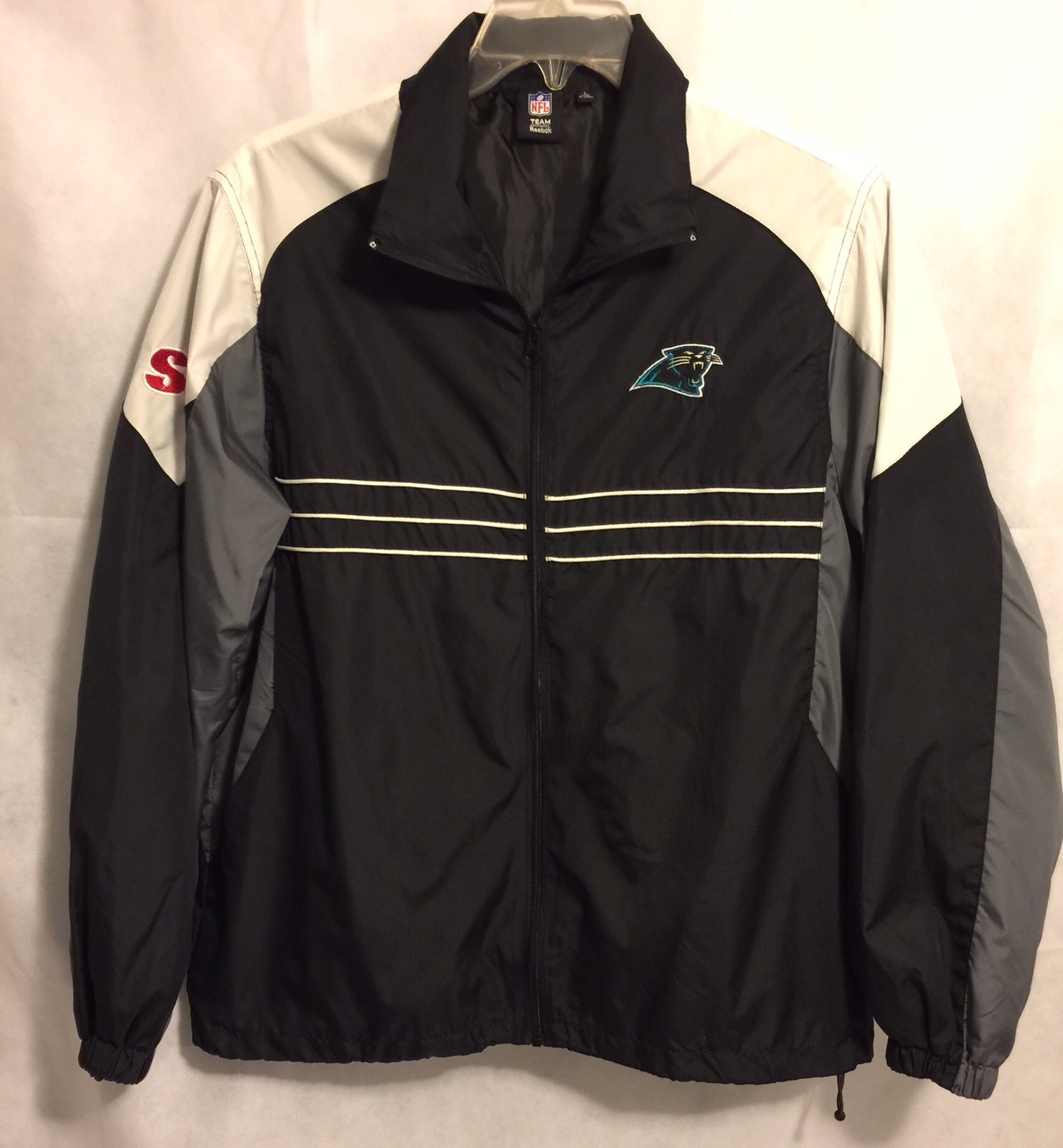Carolina Panthers Football Windbreaker Sports Illustrated NFL Black And ...