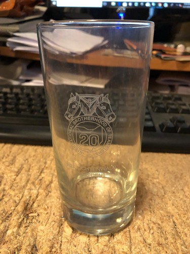 TEAMSTERS LOCAL 20--ENGRAVED 8 OUNCE GLASS SET OF 4 | eBay