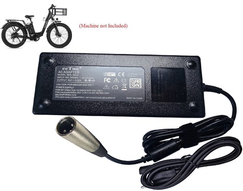 54.6V XLR AC Adapter For Heybike Explore Electric Bike Fat Tire Step ...