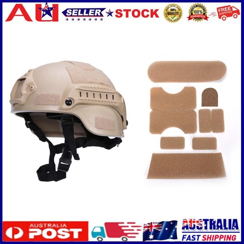 9pcs/set DIY Sticker Convenient Helmet Patches Sticky Accessories (Sand ...