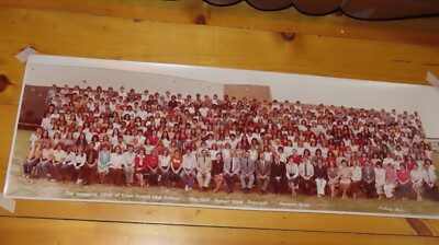Vintage Panoramic School Class Group Photo 30"by10" Picture Houston ...
