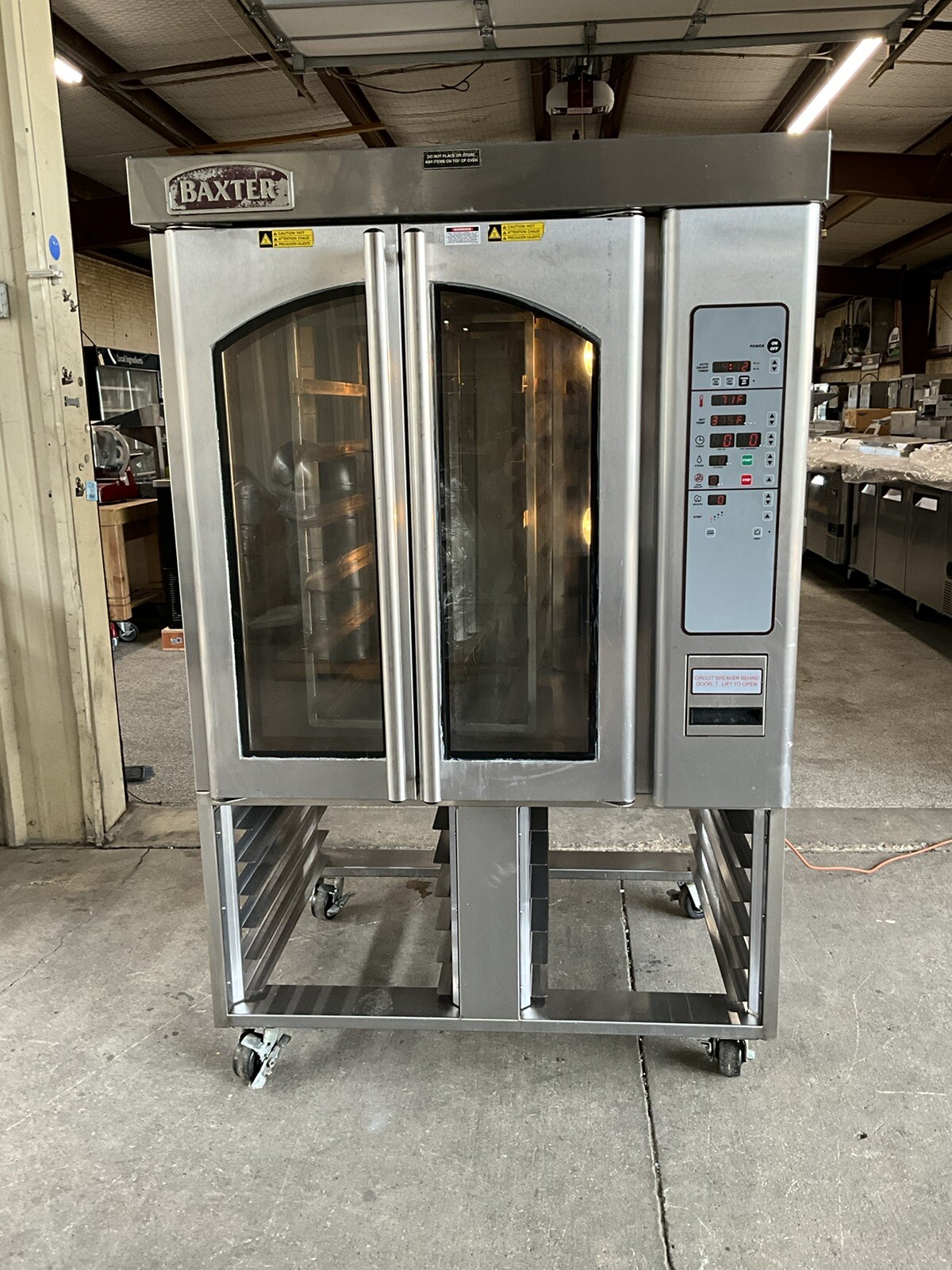 Baxter Hobart Electric mini rack oven steam injected stand bakery ...