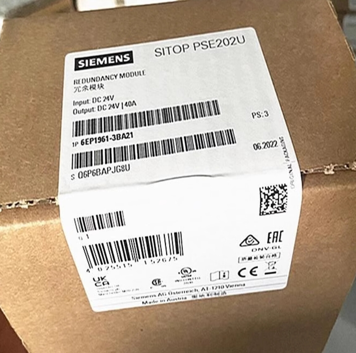 SIEMENS Redundancy Module 6EP1961-3BA21 | eBay