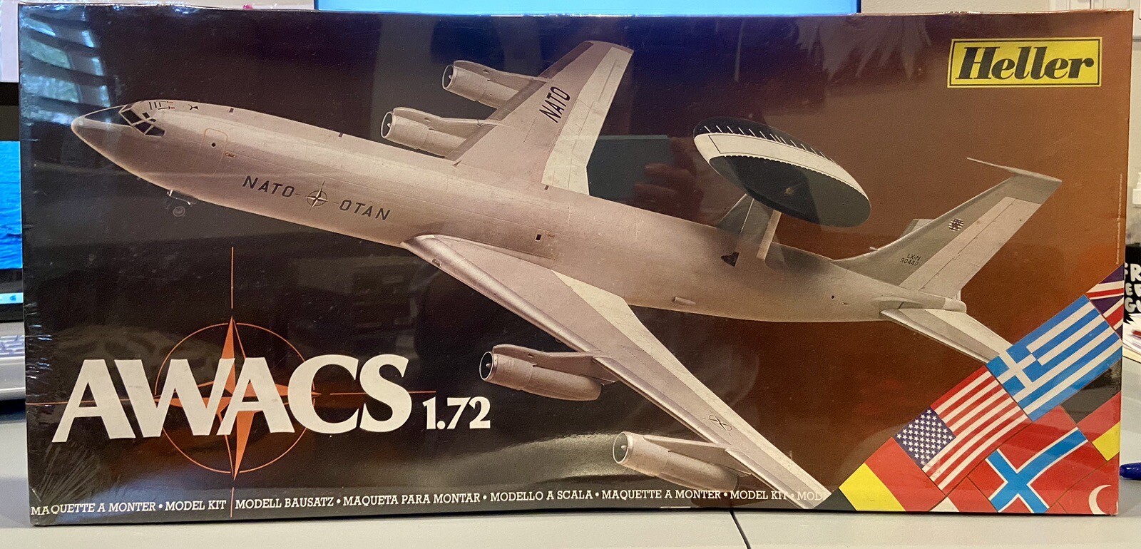 Heller 1/72 Scale Boeing AWACS NATO Plastic Model Kit #80306 Sealed | eBay