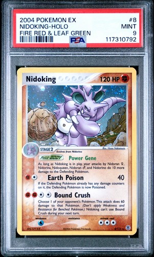 Psa 9 Nidoking Holo 6 112 Ex Firered Leafgreen 2004 Pokemon Card Ebay
