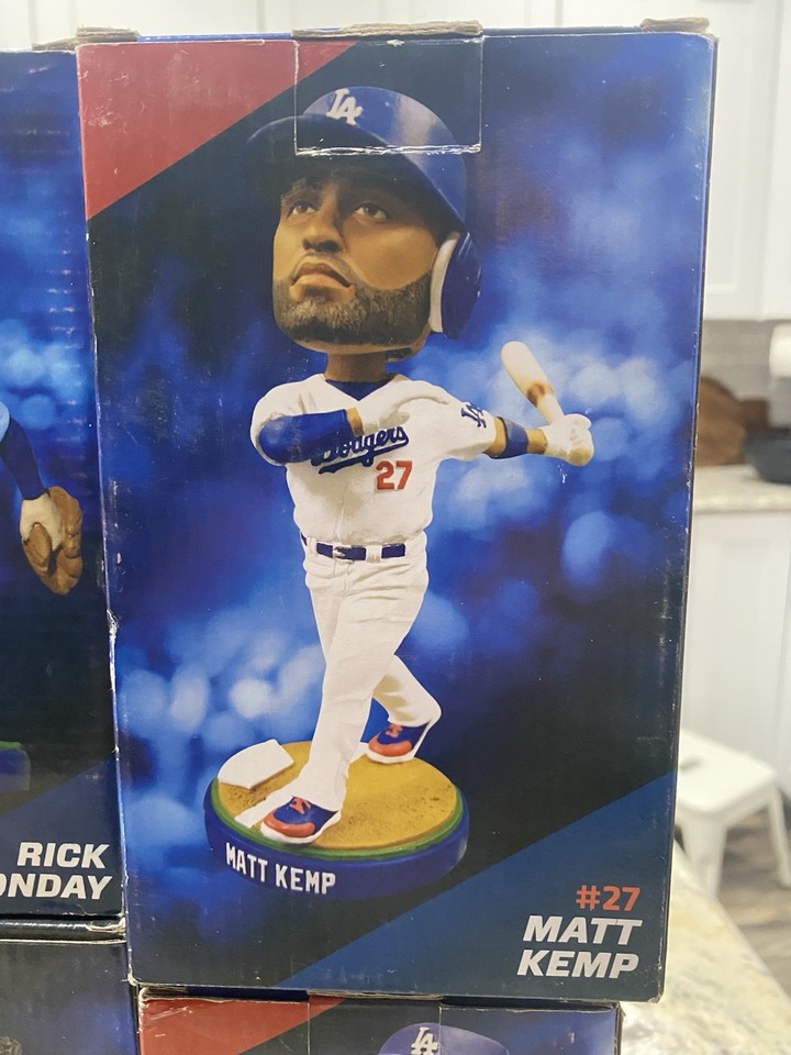 New! (7) Bobblehead Lot 2013 LA Dodgers Rick Monday Matt Kemp Nomo Don ...