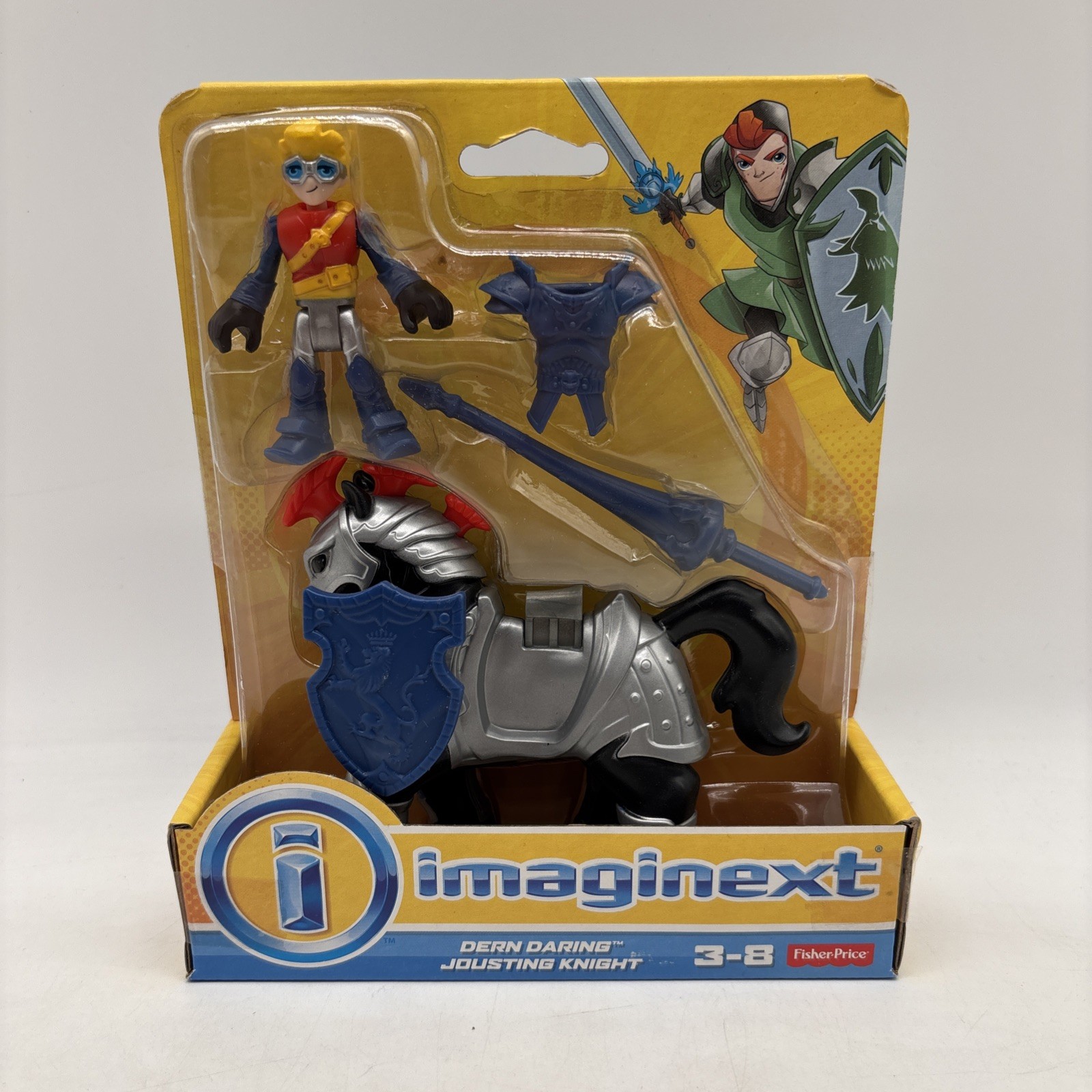 NEW 2014 RARE Fisher-Price Imaginext DERN DARING JOUSTING KNIGHT Sealed ...