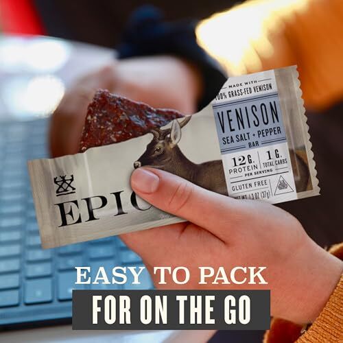 EPIC Protein Bars Variety Pack Gluten Free Keto Paleo 12 Count Meat ...