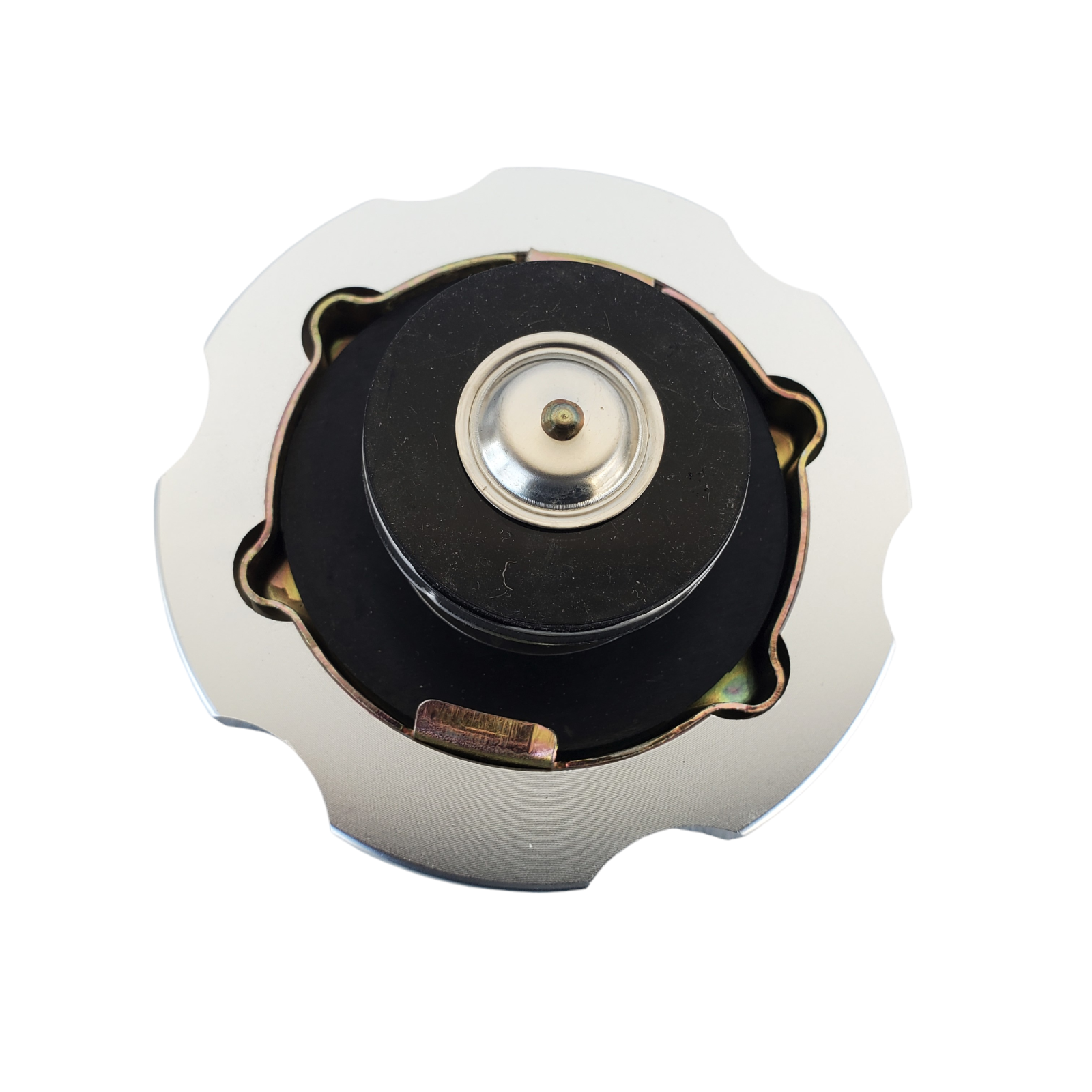 Satin Billet Aluminum 6 Grip Radiator Cap 16 LB Chevy Ford Mopar Hot ...