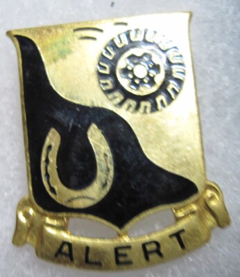 Army DI dui PB pinback ww2 91st ARMORED CAVALRY RECON BATTALION ACR bn ...