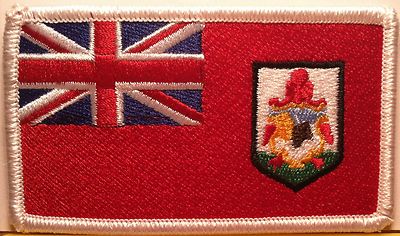 BERMUDA Flag Military Patch W/ VELCRO® Brand Fastener White Border #06 ...