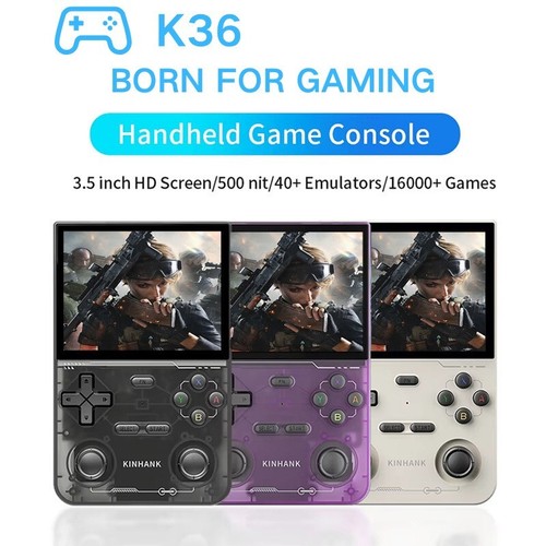 K36 3.5 Inch IPS Screen Open Source Retro Handheld Game Console For PS1 ...