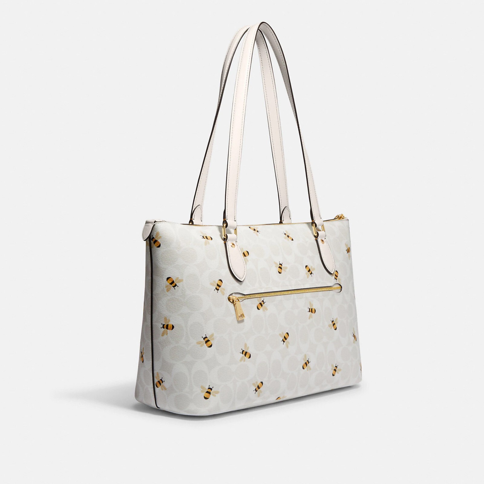 NWT Coach Gallery Tote In Signature Canvas With Bee Print CH514 | eBay