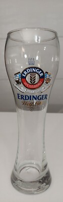 ERDINGER WEISSBRAU Glass Beer Stein With Erdinger Beer Logo 50 CL | eBay