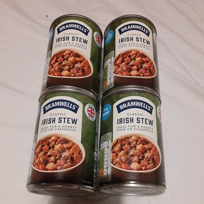 4 Bramwell's Irish Stew Quick Meal 400g x 4 tins cans=1.6KG. Free P&P ...