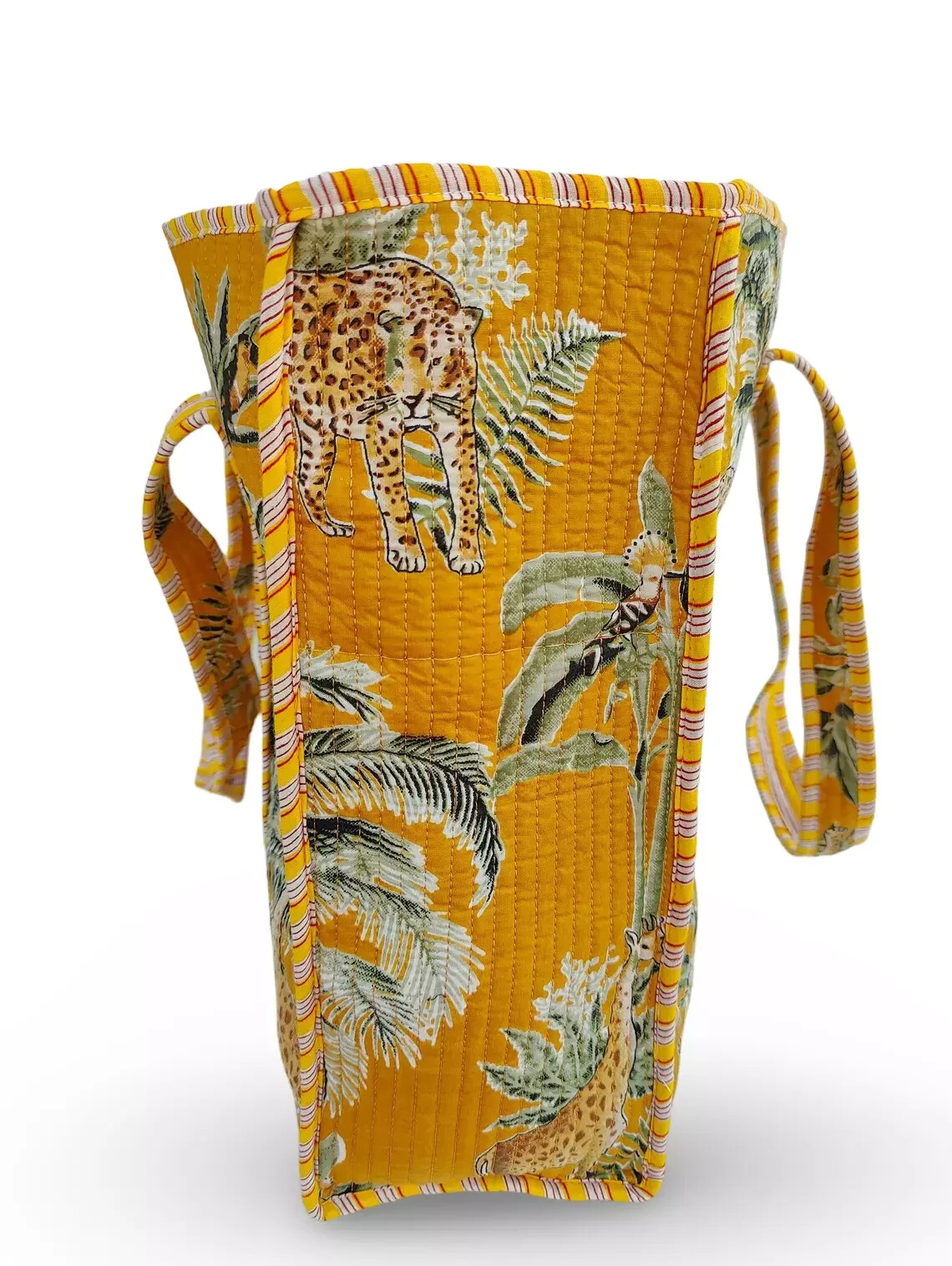 Indian Tote Bags Quilted Handmade Cotton Floral Shoulder Shopping Bag ...