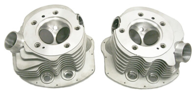 Harley Panhead CYLINDER HEAD SET 1948 - 1954 Plumber style with VALVES ...