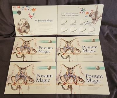 2017 POSSUM MAGIC COIN SET FOLDER X 5 - WITH ORIGINAL INSERT - ***NO ...