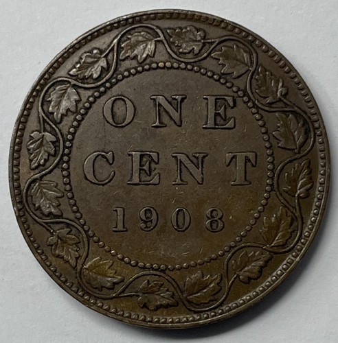 1908 Canada Large Cent. EF+ Condition. D-1027 | eBay
