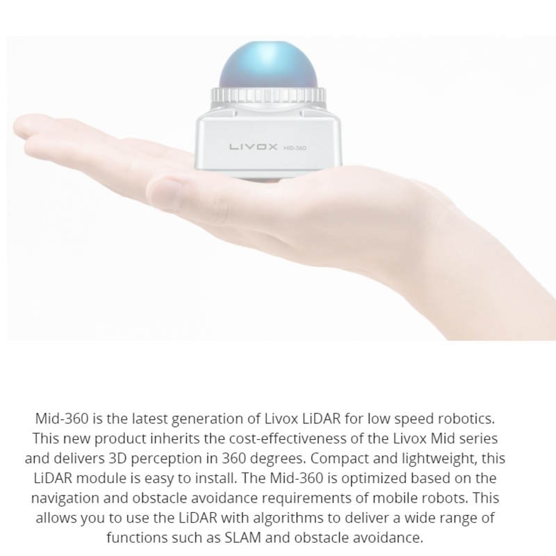 Livox Mid-360 lidar Sensor Original for Self-driving Robots with ...