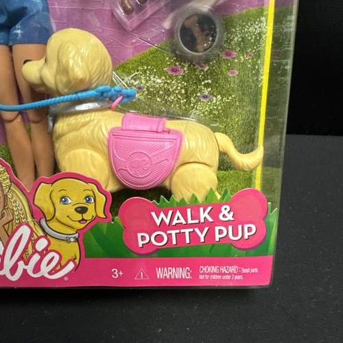 Barbie Walk & Potty Pup Play Set Dog Walker and Puppy Play Set with ...