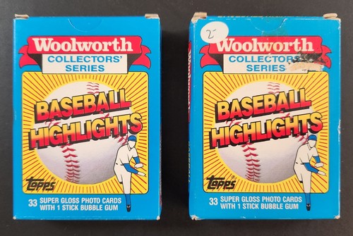 Two Complete Sets Topp’s/Woolworth 1988 Baseball Highlights Cards - Exc ...