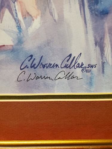 C. Warren Cullar Framed Magic Man Art Print Double Signed Vintage 1983 ...