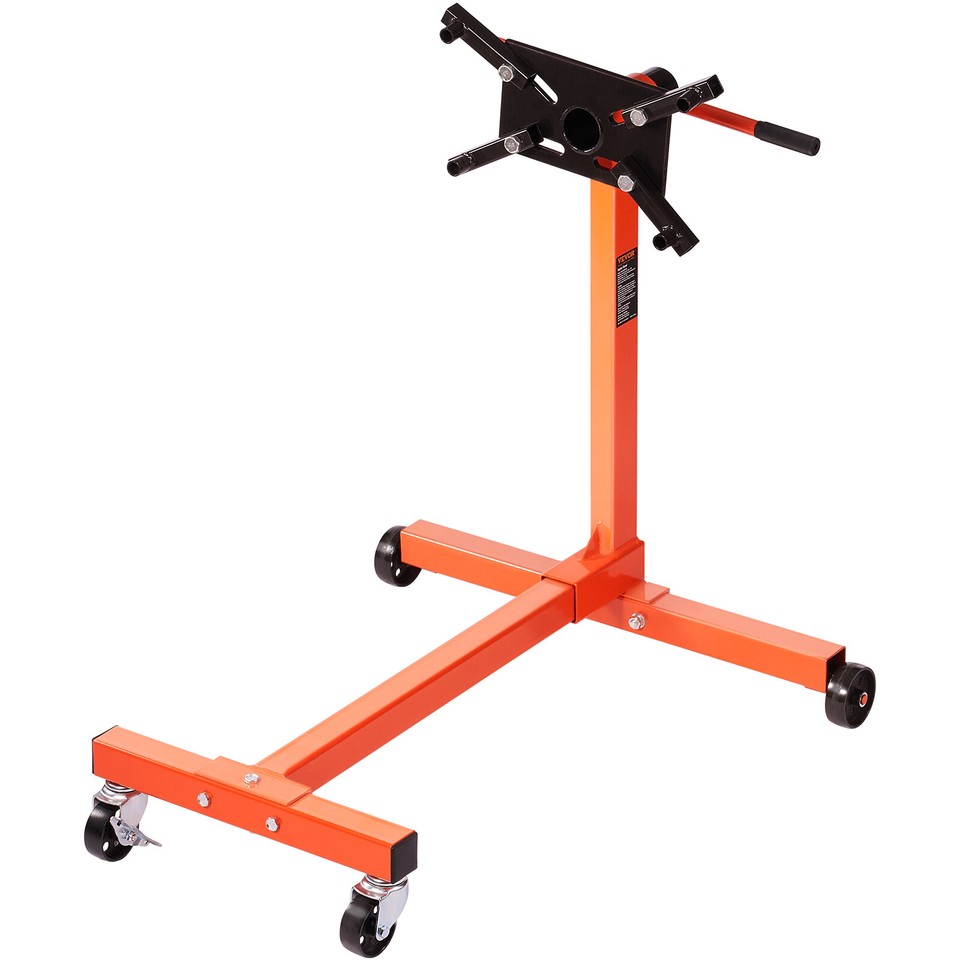 VEVOR Engine Stand 750LBS Motor Hoist Dolly 360 Degree Adjustable ...