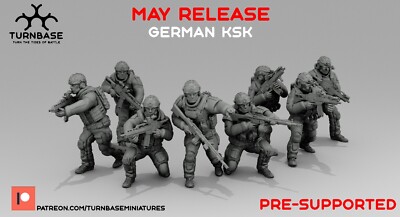 28mm German KSK (Special Operations Forces) Operators | eBay UK