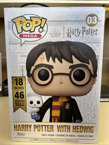 Funko Pop! 18 Inch Harry Potter with Hedwig Super Sized Pop! Vinyl ...