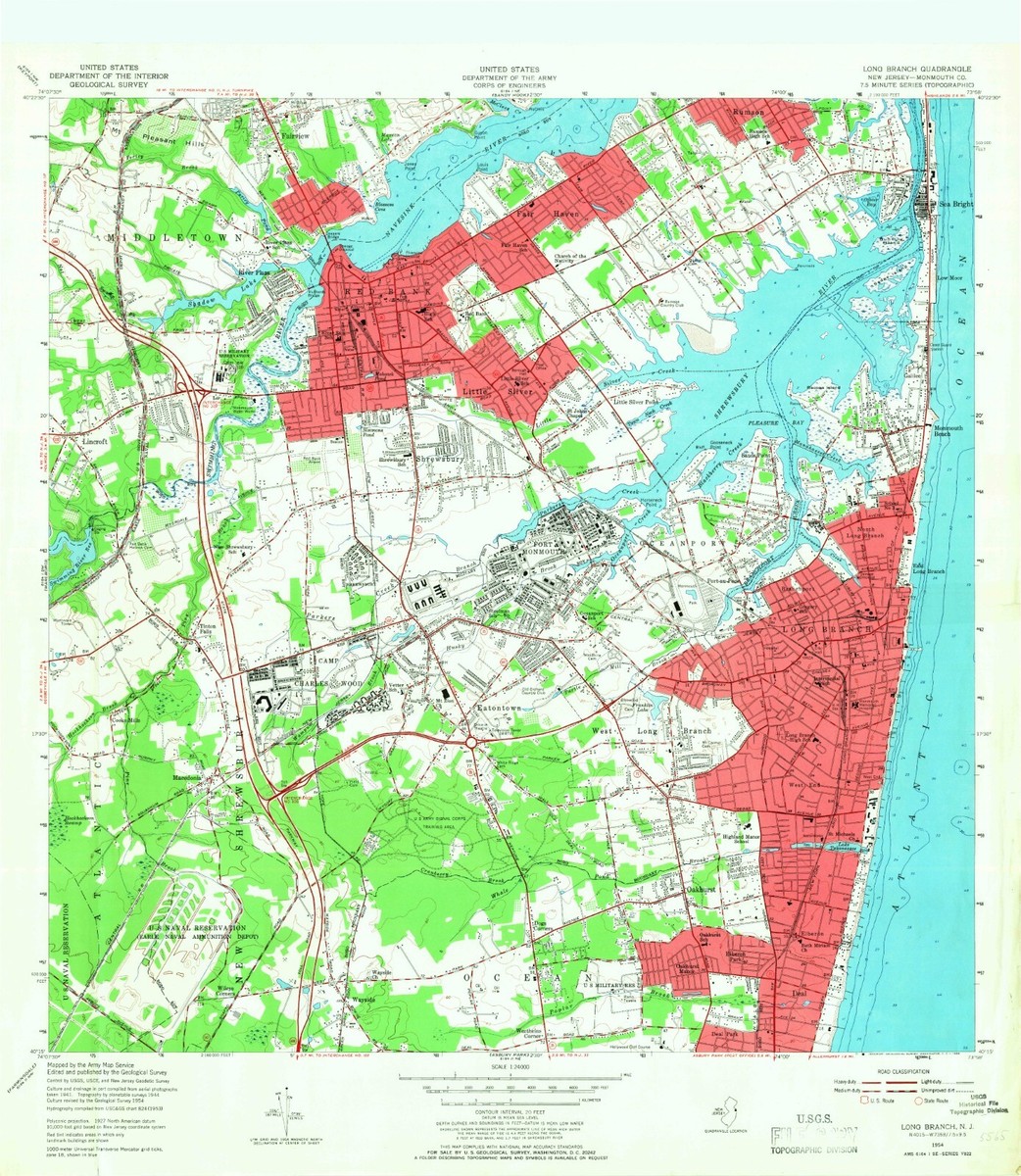 Long Branch Nj Map