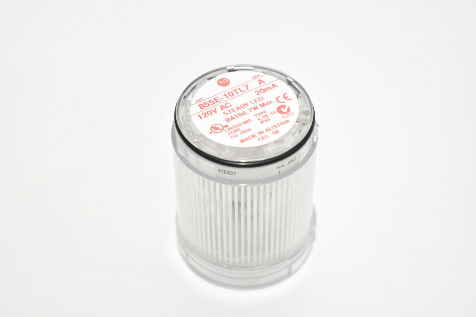 Allen Bradley 855-10TL7 Clear LED Steady Stack Light NIB | eBay