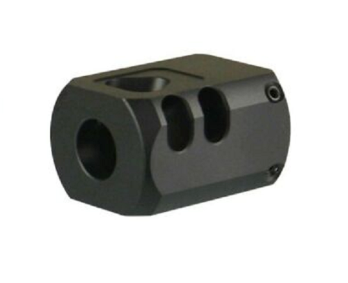 9mm 1/2x28 Muzzle Brake Compensator Thread On Black Aluminum For Glock ...